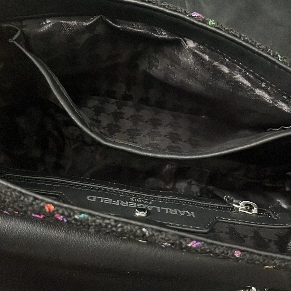 Karl Lagerfeld Rainbow Stitched Purse - Gem